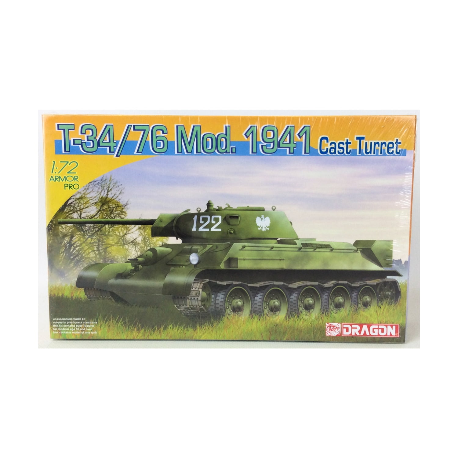 Dragon Models T-34/76 Mod. 1941 w/Cast Turret New - Walmart.com