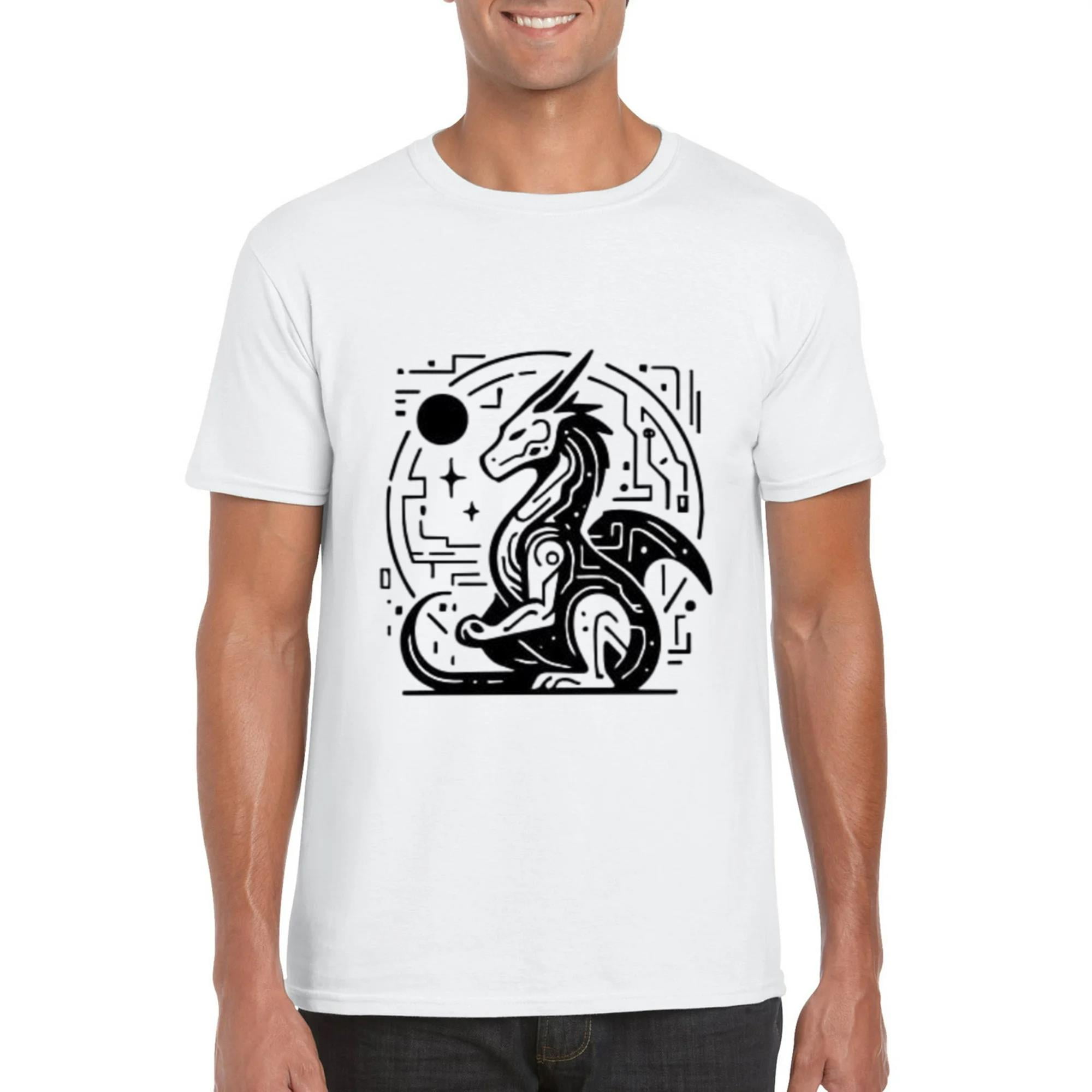 Dragon Mythical Creature Fantasy Art Design Graphic Fun T-Shirt, for ...