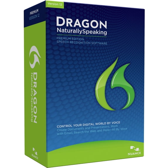 Nuance Dragon NaturallySpeaking 12.0 Premium, Voice Recognition ...