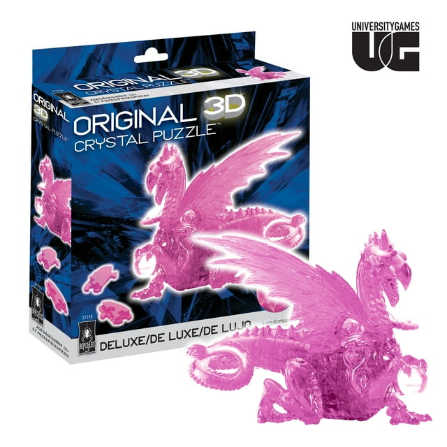 Dragon Original 3D Crystal Puzzle from BePuzzled, Ages 12 and Up ...