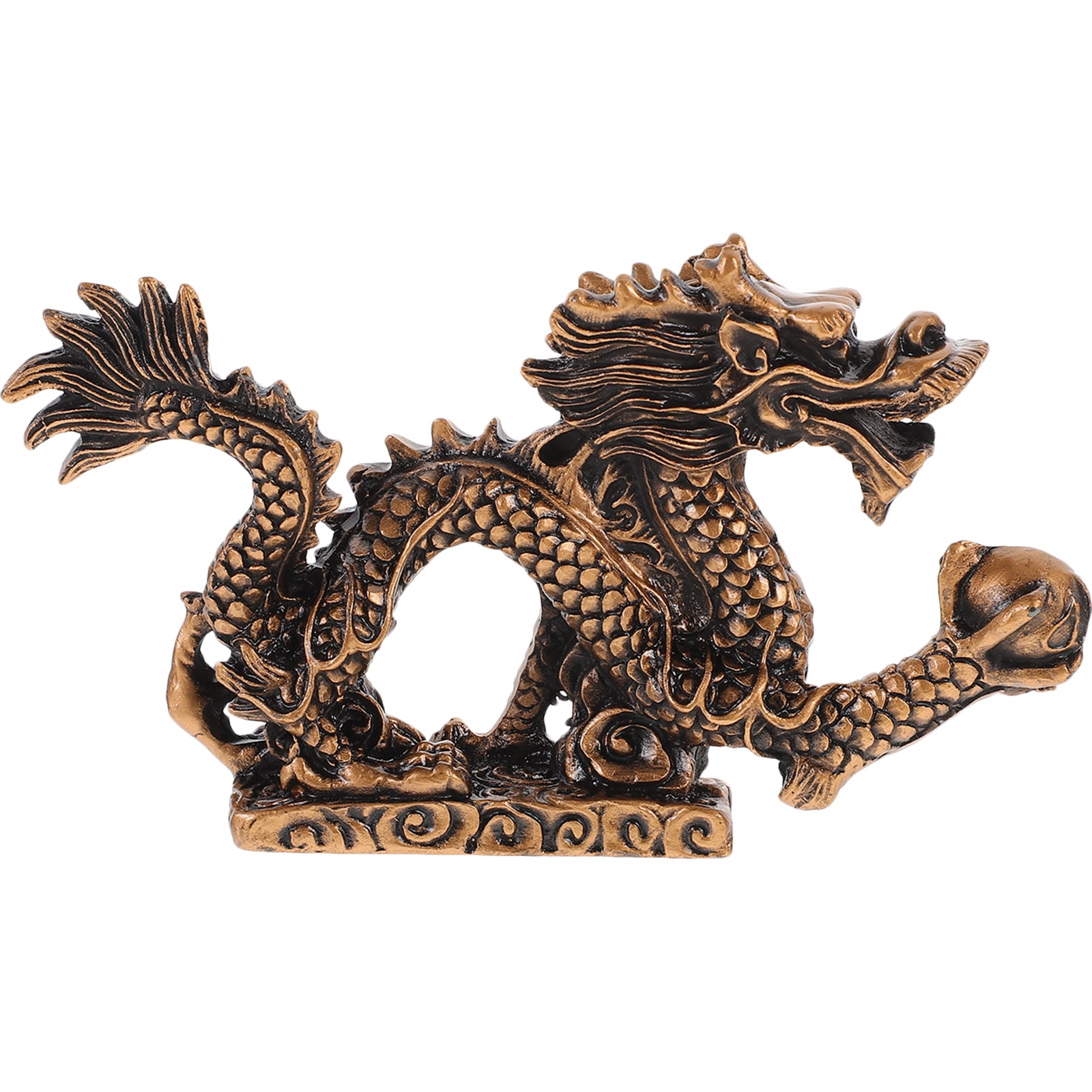 Dragon Ornaments Figurines Feng Dragons Statue Office - Walmart.com