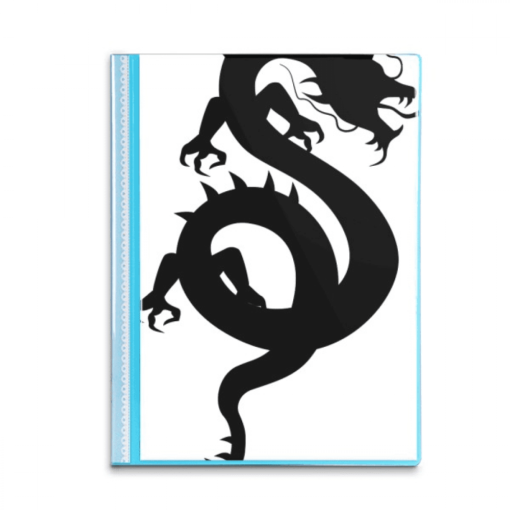 Dragon Outline China Chinese Pattern Book Sheet Protectors Portfolio ...