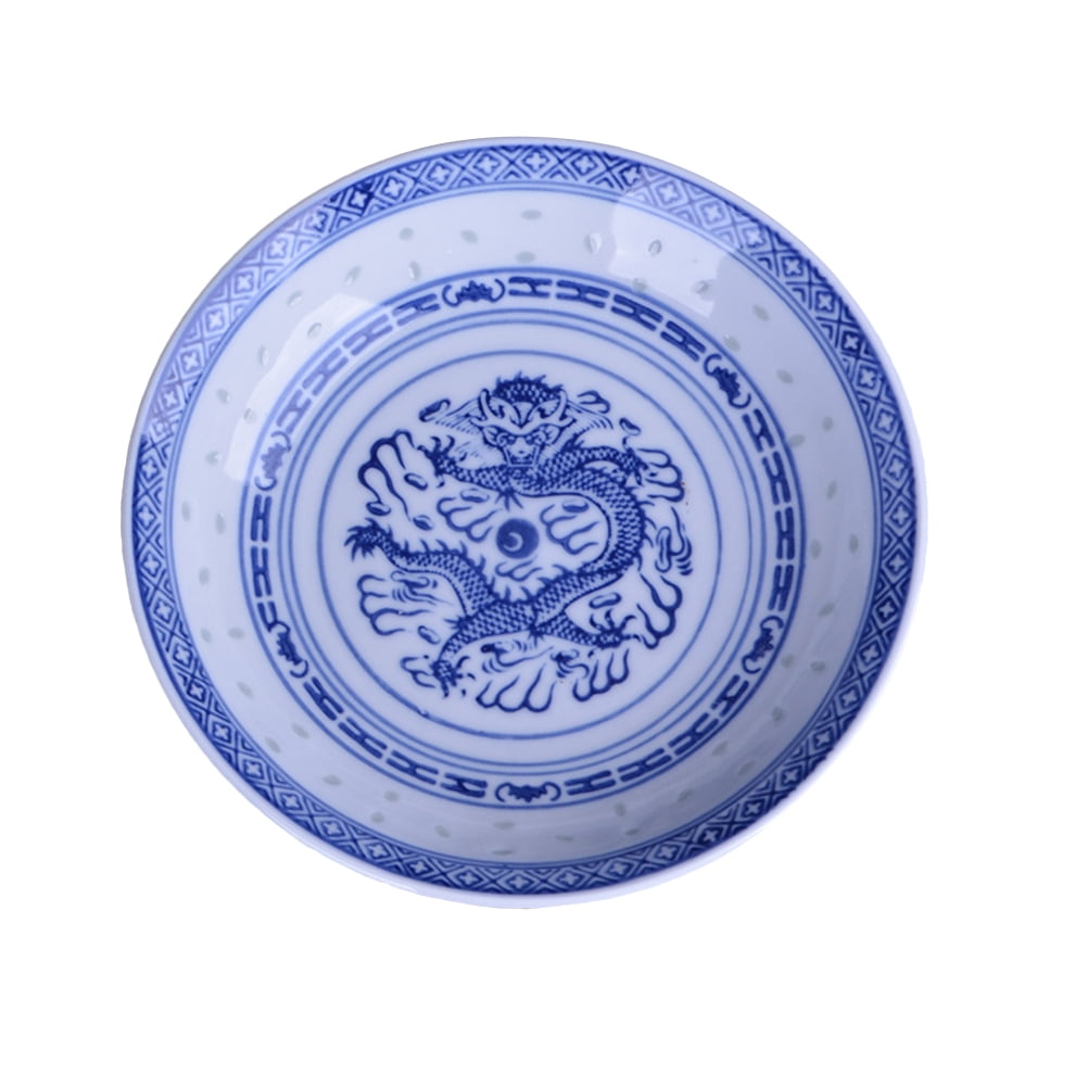 Dragon Pattern Plate Salad Plates Vintage Fashioned Tray Food Snack ...
