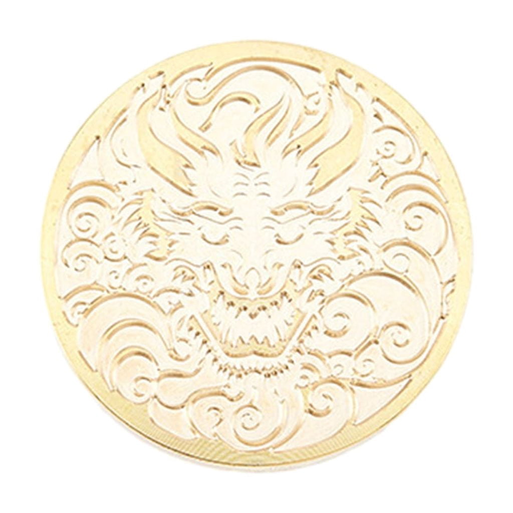 Dragon Pattern Wax Stamp Head, Chinese New Year Theme Wax Seal Stamp ...