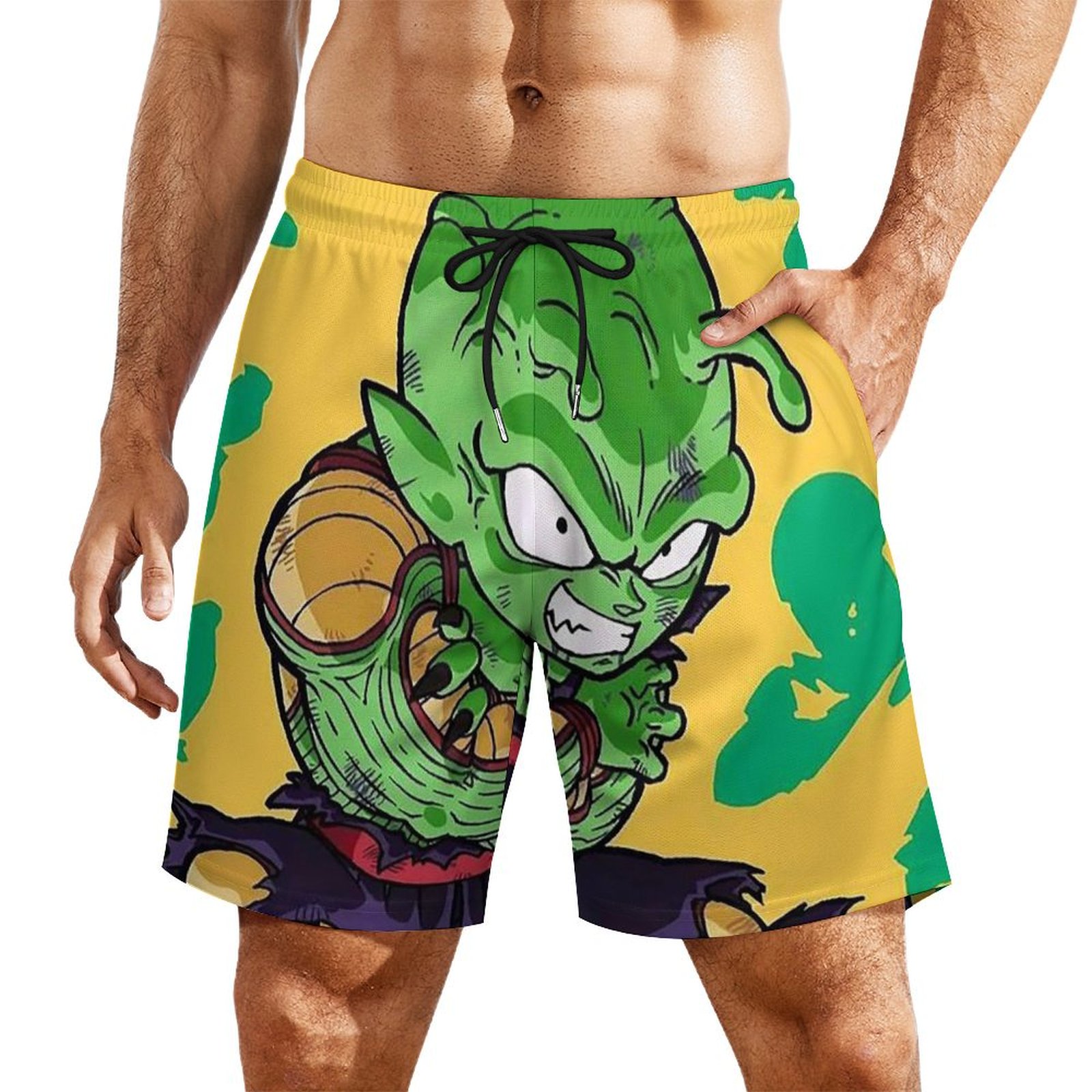 Dragon Pearl Men's Swim Trunks Beach Compression Iiner Shorts Quick Dry ...