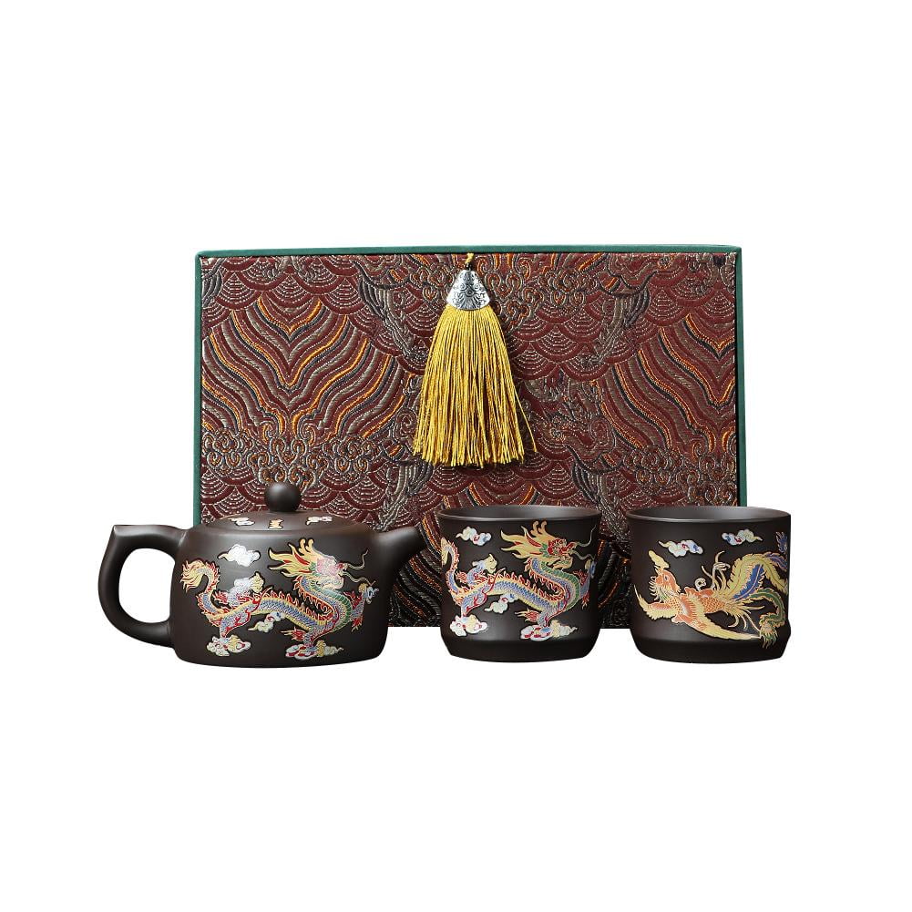 Dragon Phoenix Temperature Changing Teapot Changes Color When Exposed ...