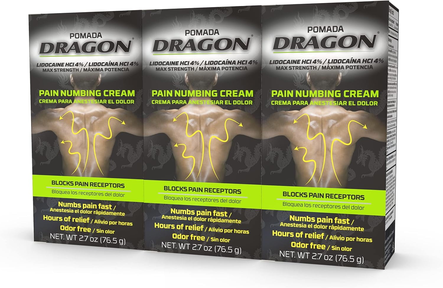 Dragon Pomada Maximum Strength Pain Relief Numbing Cream with Lidocaine ...