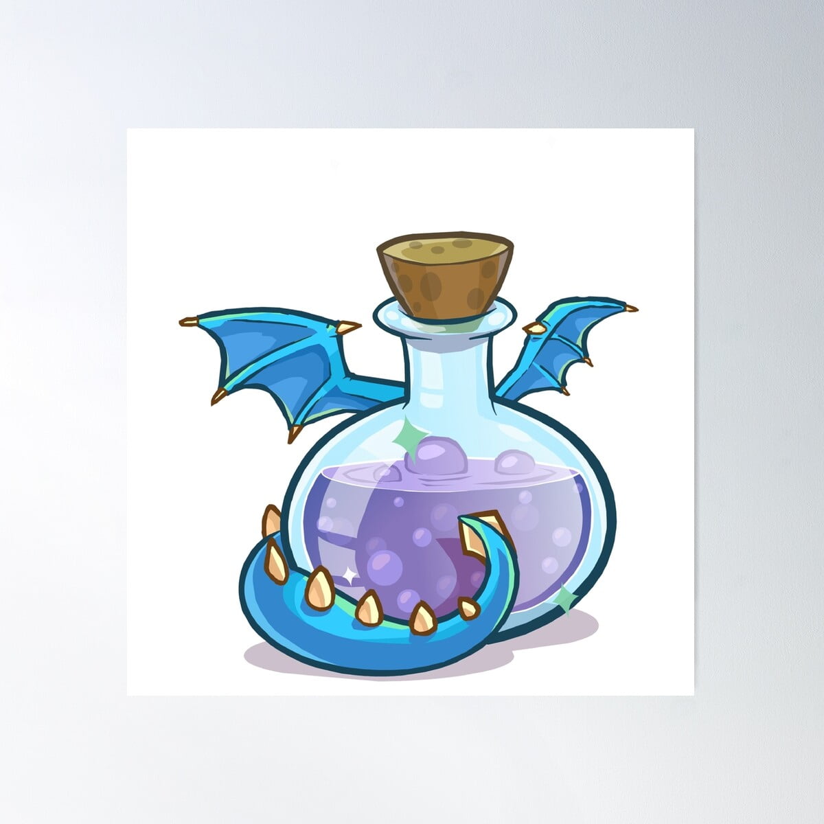 Dragon Potion Poster Wall Art, Modern Wall Decor For Living Room ...