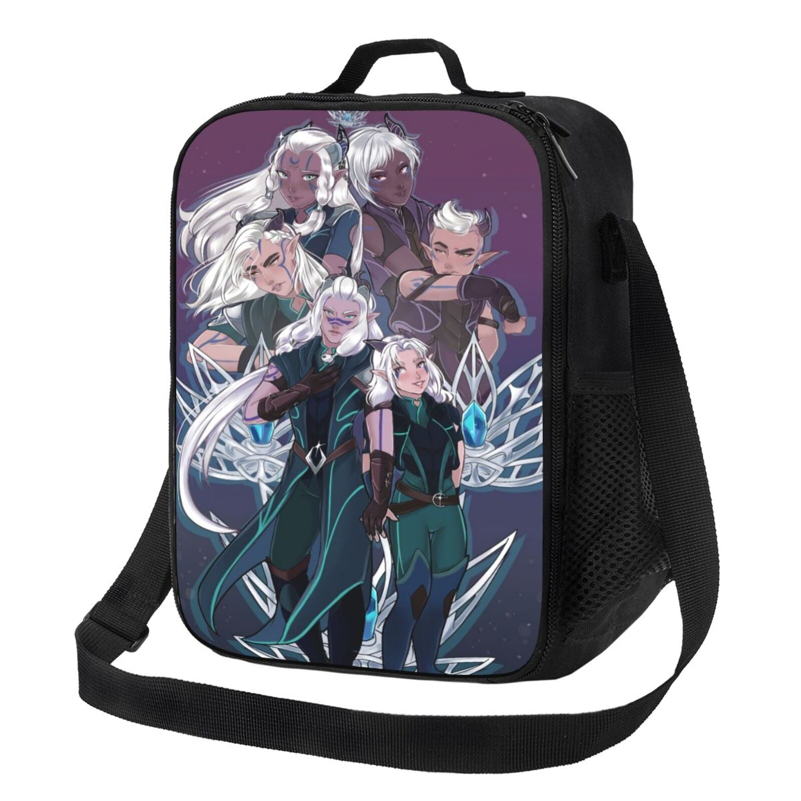 The Dragon Prince Lunch Bag Cartoon Insulated Lunch Box with Shoulder ...