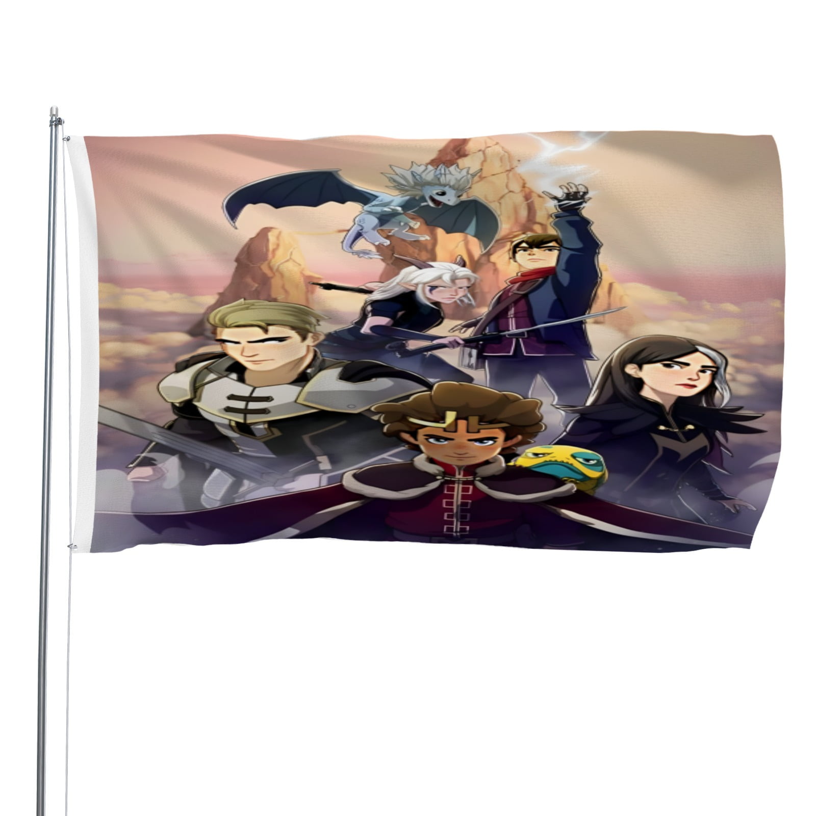 The Dragon and Prince# flag perfect for outdoor decoration, can be hung ...