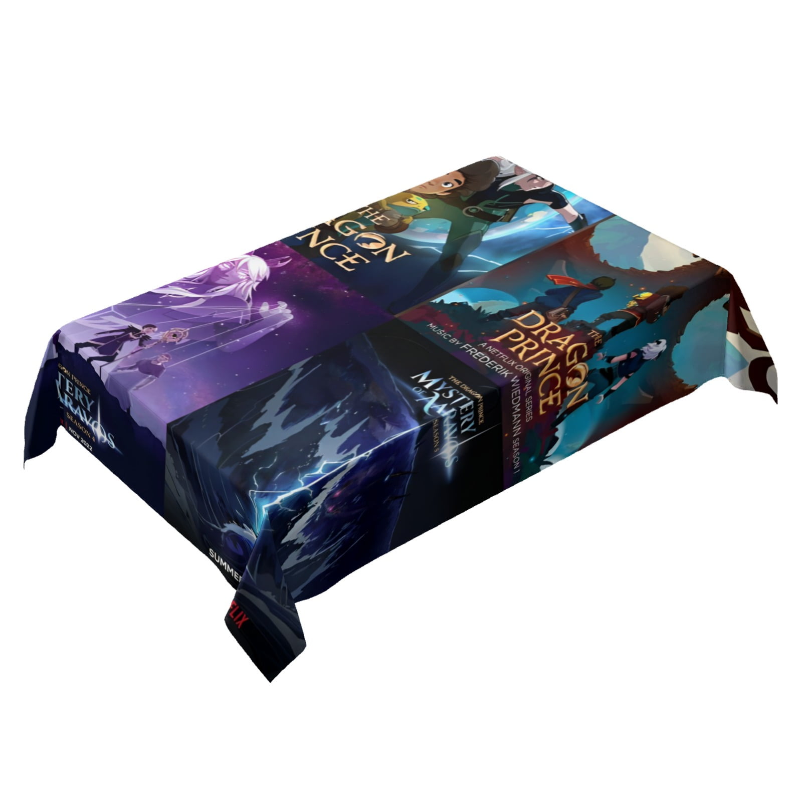 The Dragon Prince square tablecloth has an iconic print, fits most ...