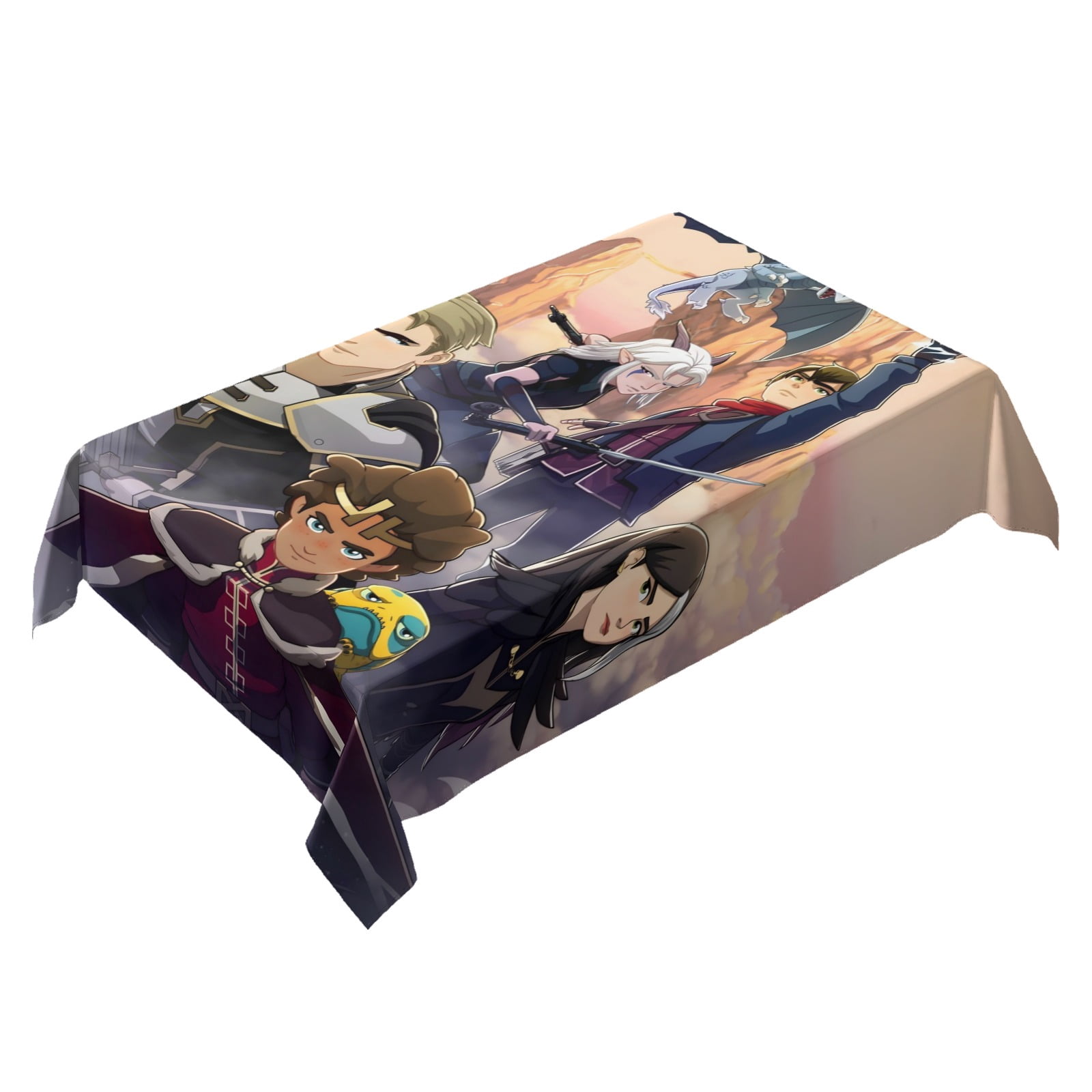 The Dragon Prince-theme square tablecloth has an iconic print, fits ...