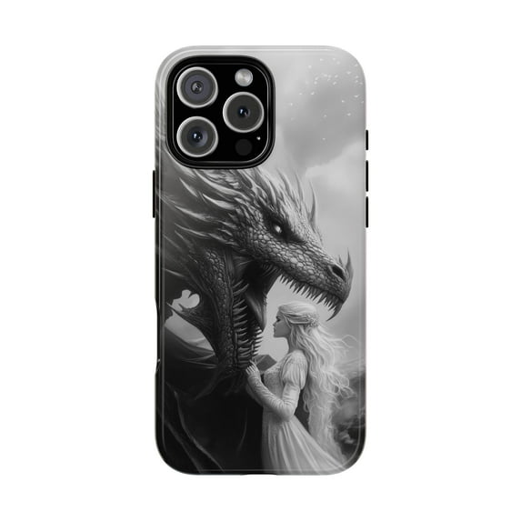 Dragon Princess Fantasy Warrior Bond Phone Case with iPhone 17 to 11 ...
