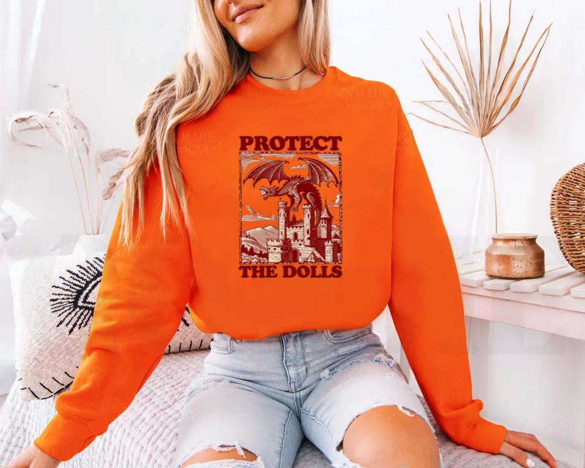 Dragon Protect The Dolls Feminist Vintage Human Rights Fantasy Quote ...