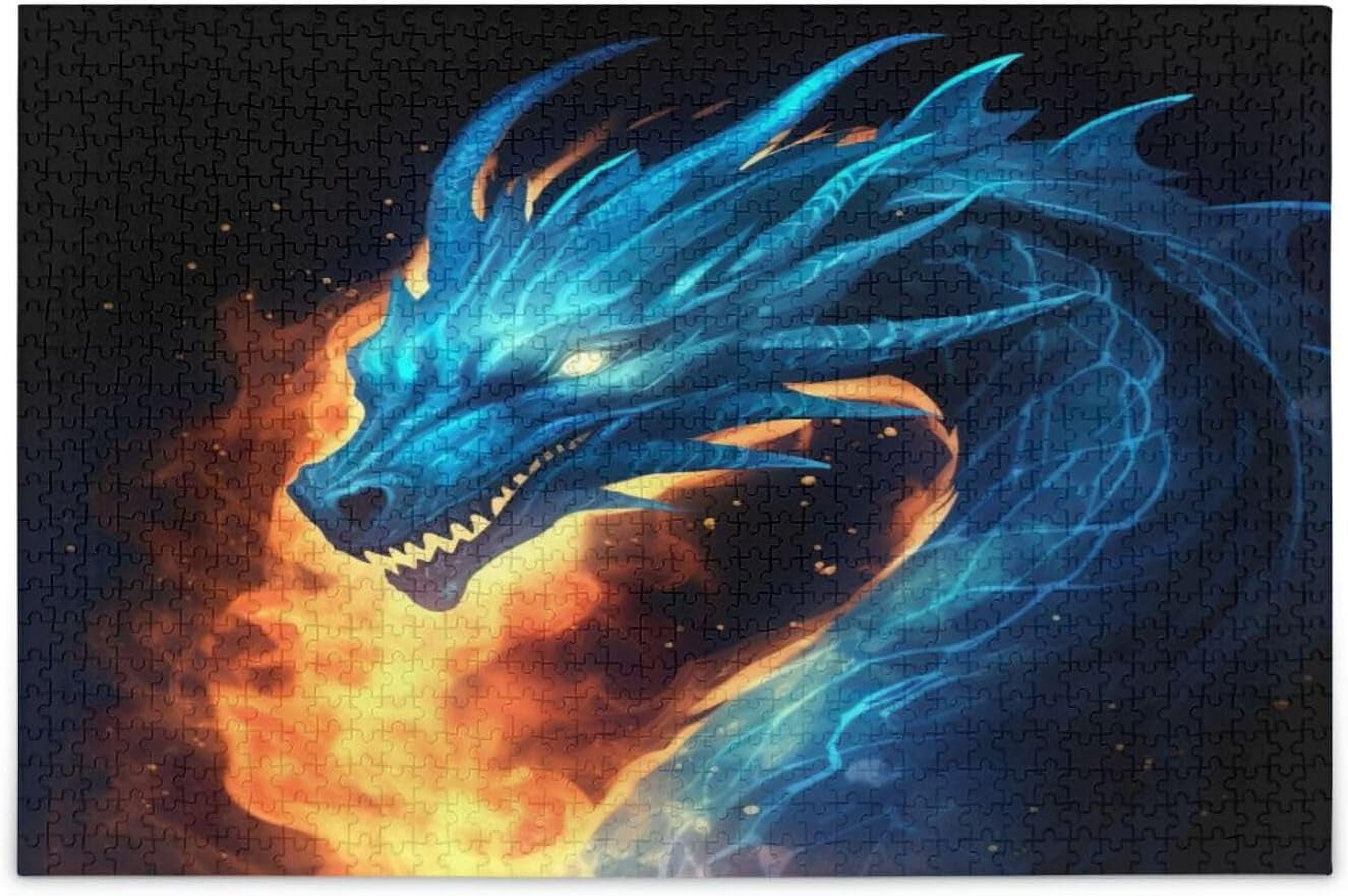 Dragon Puzzles for Adults 1000 Pieces, Die-Cut Puzzle Pieces Are Easy ...