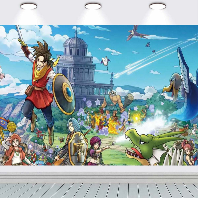 Dragon Quest Backdrop Banner Party Supplies Poster Birthday Decorations ...