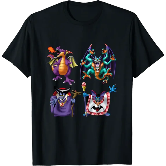 Dragon Quest I & II HD-2D Remake Boss Monsters T-Shirt Sweatshirt All ...