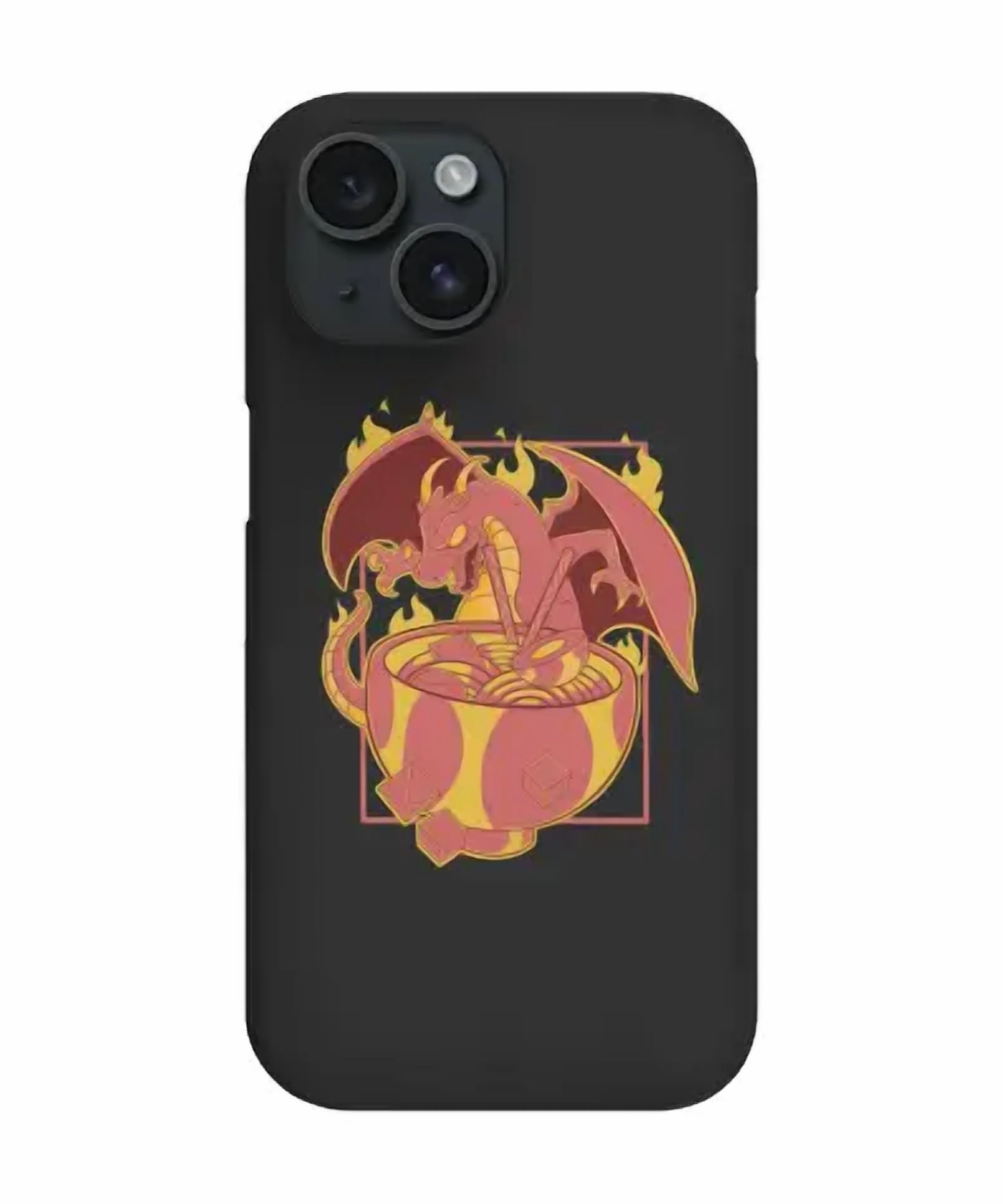 Dragon Ramen Funny Japanese Noodle Art Phone Case for iPhone 16 15 14 ...