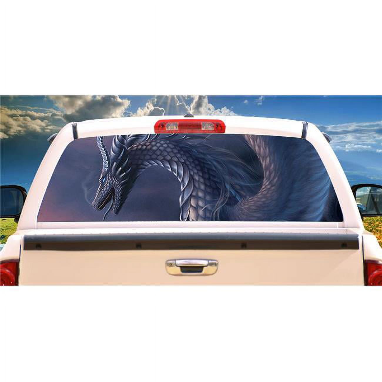Dragon Rear Window Graphic Tint Film See View Thru Vinyl Decal ...