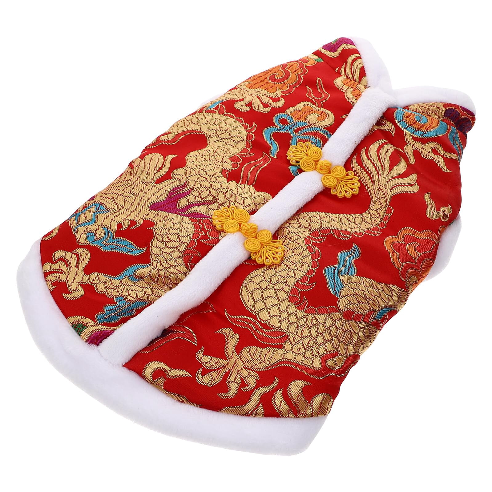 Dragon Robe Pet Outfit Dog Warm Costume Autumn Winter Two-Legged ...