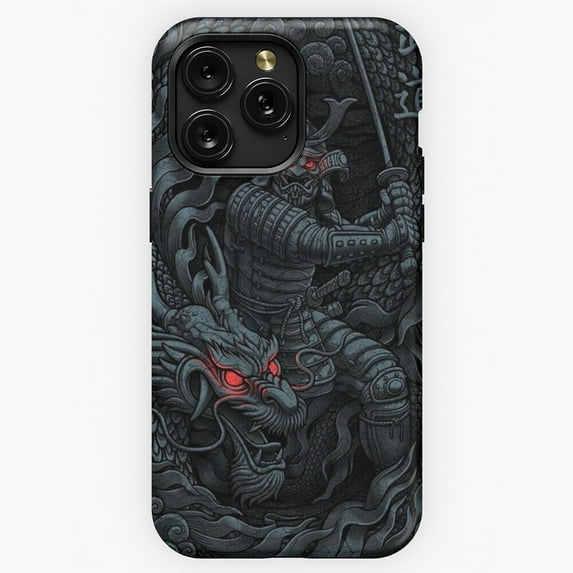 Dragon Samurai Fantasy Warrior Inspired Illustration iPhone Case 17 11 ...