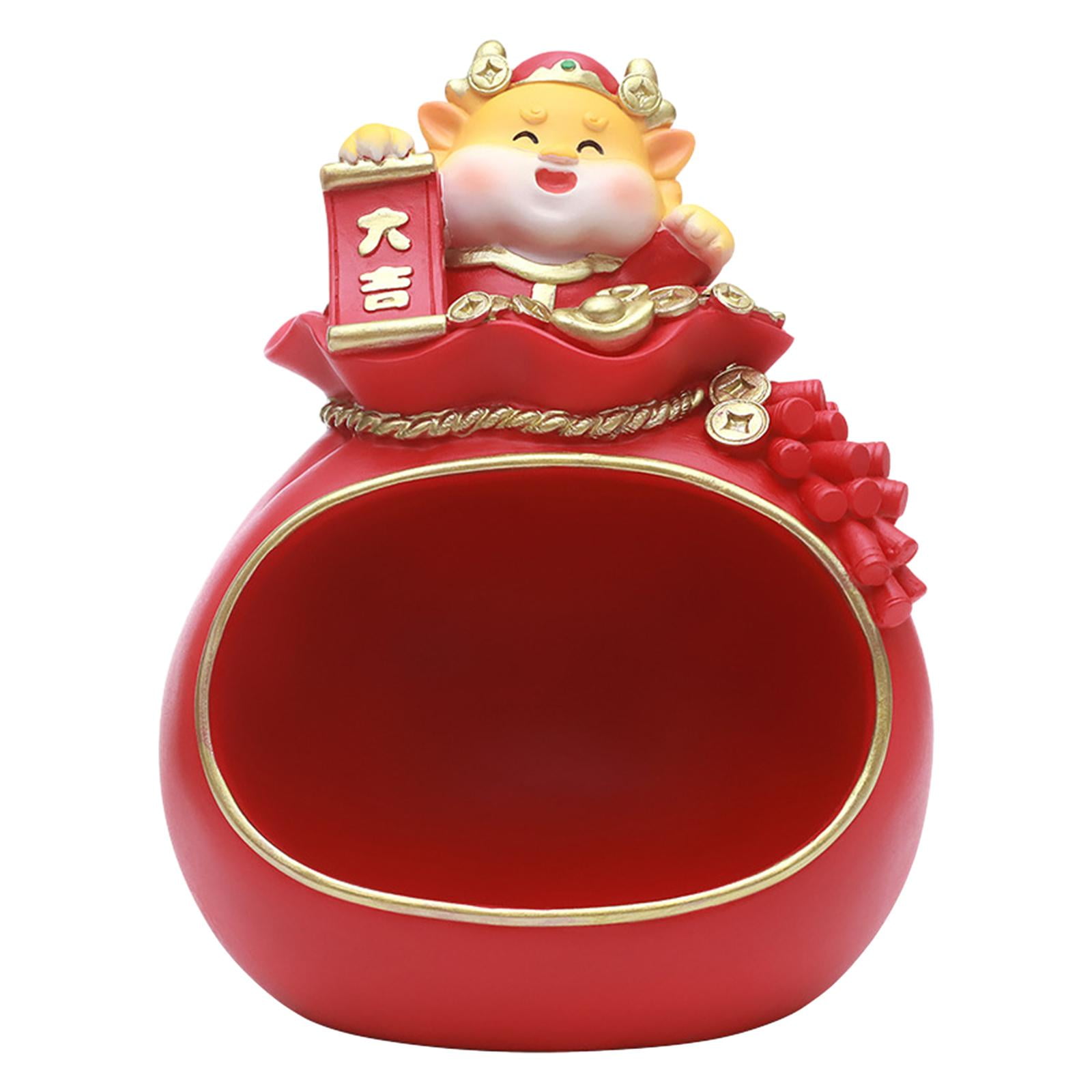 Dragon Sculpture Storage Tray Desktop Decor Resin Storage Holder ...