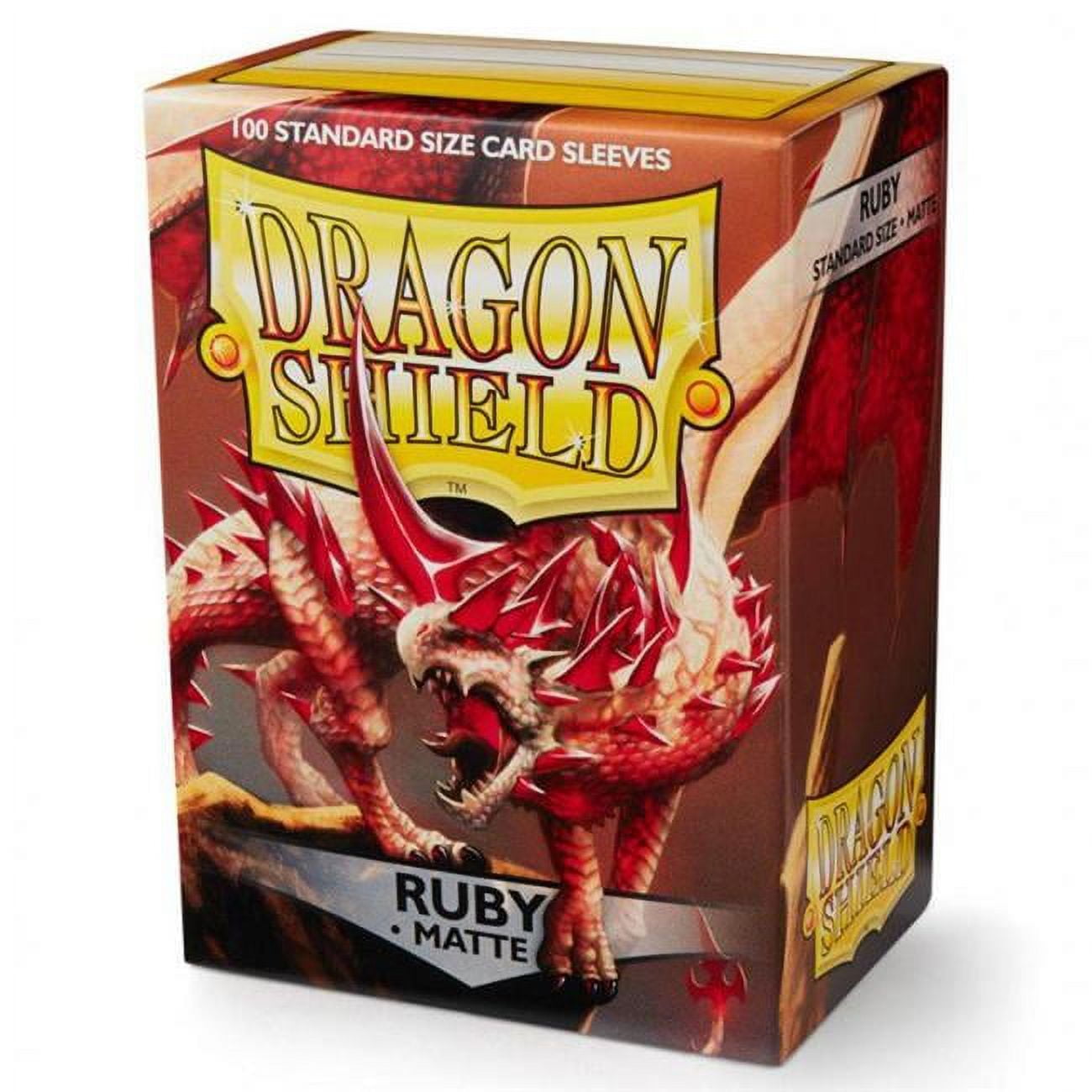 Dragon Shield: 100ct Standard Size Matte Ruby Sleeves - Walmart.com