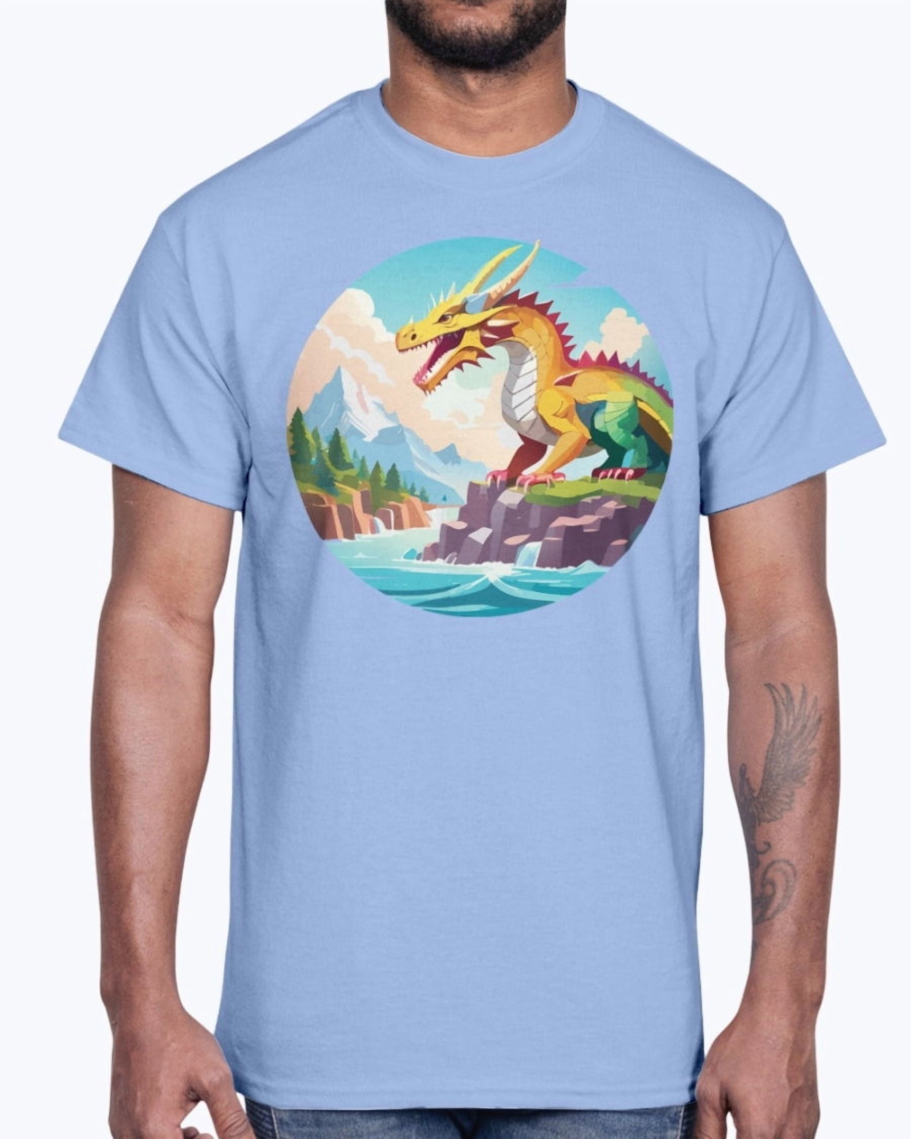 Dragon Shirt, Shirt Dragon, Tee shirt with Dragons - Walmart.com