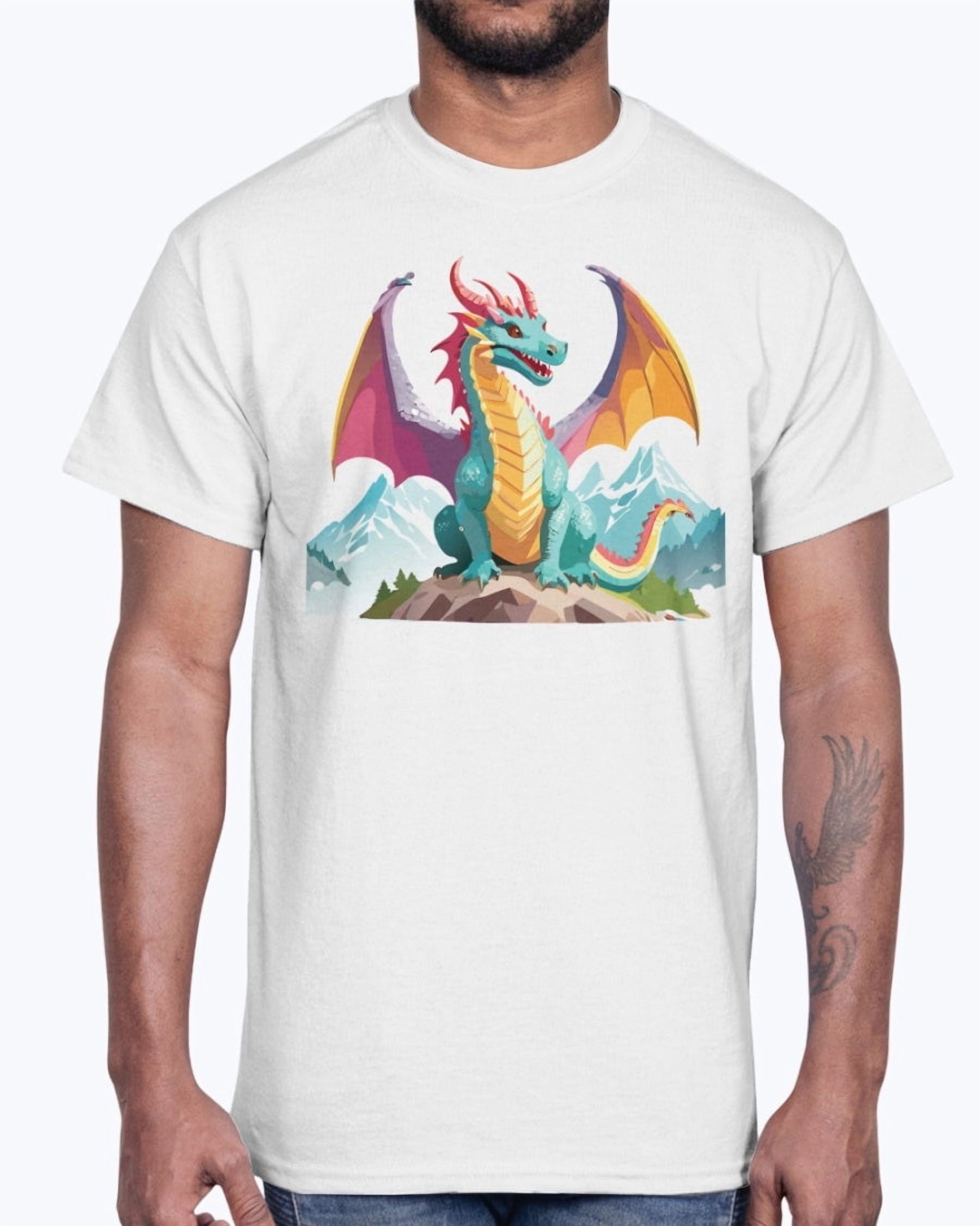 Dragon Shirt, Shirt Dragon, Tee shirt with Dragons - Walmart.com