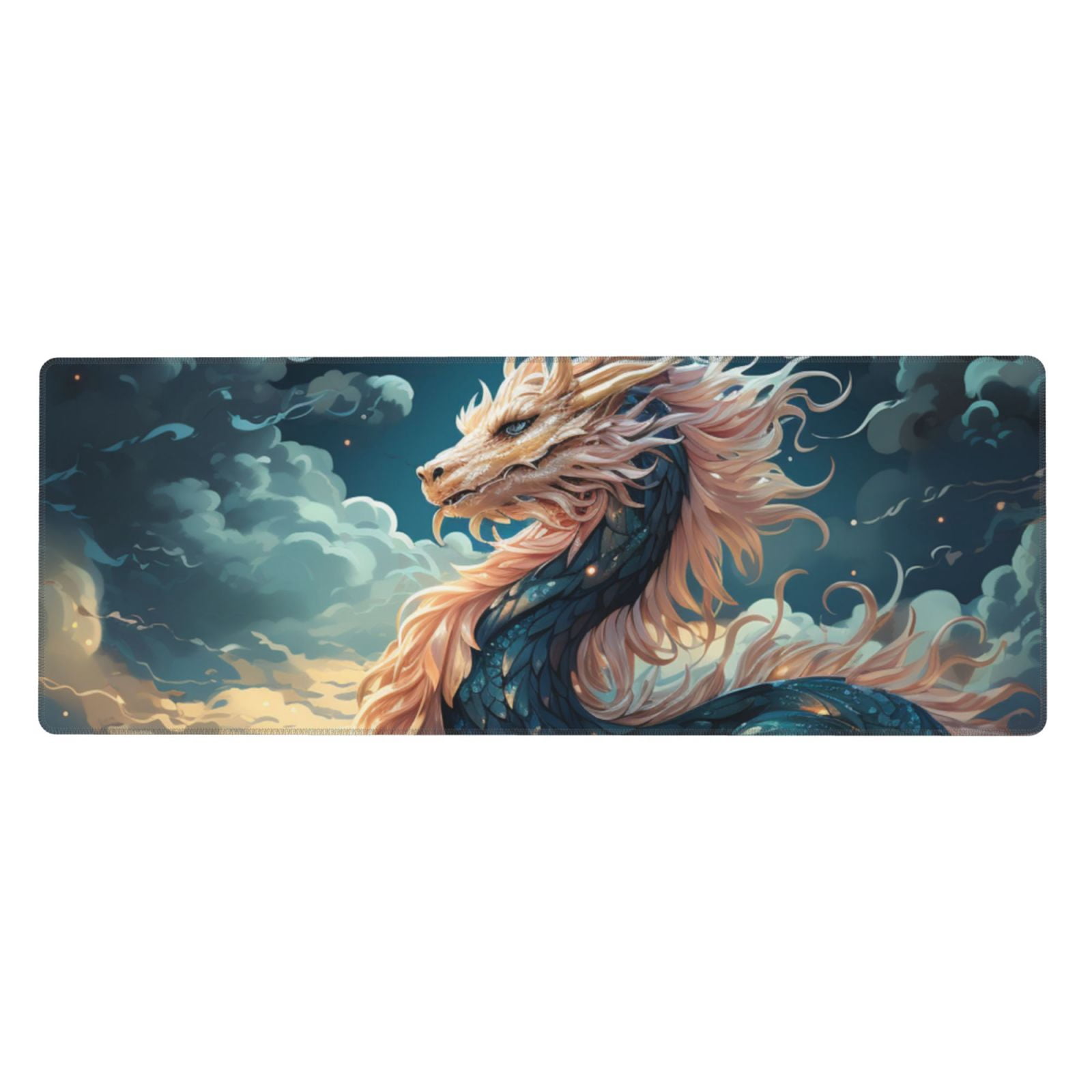 Dragon Sky Cool Art Mouse Pad Extended Large Gaming Mousepad Non-Slip ...