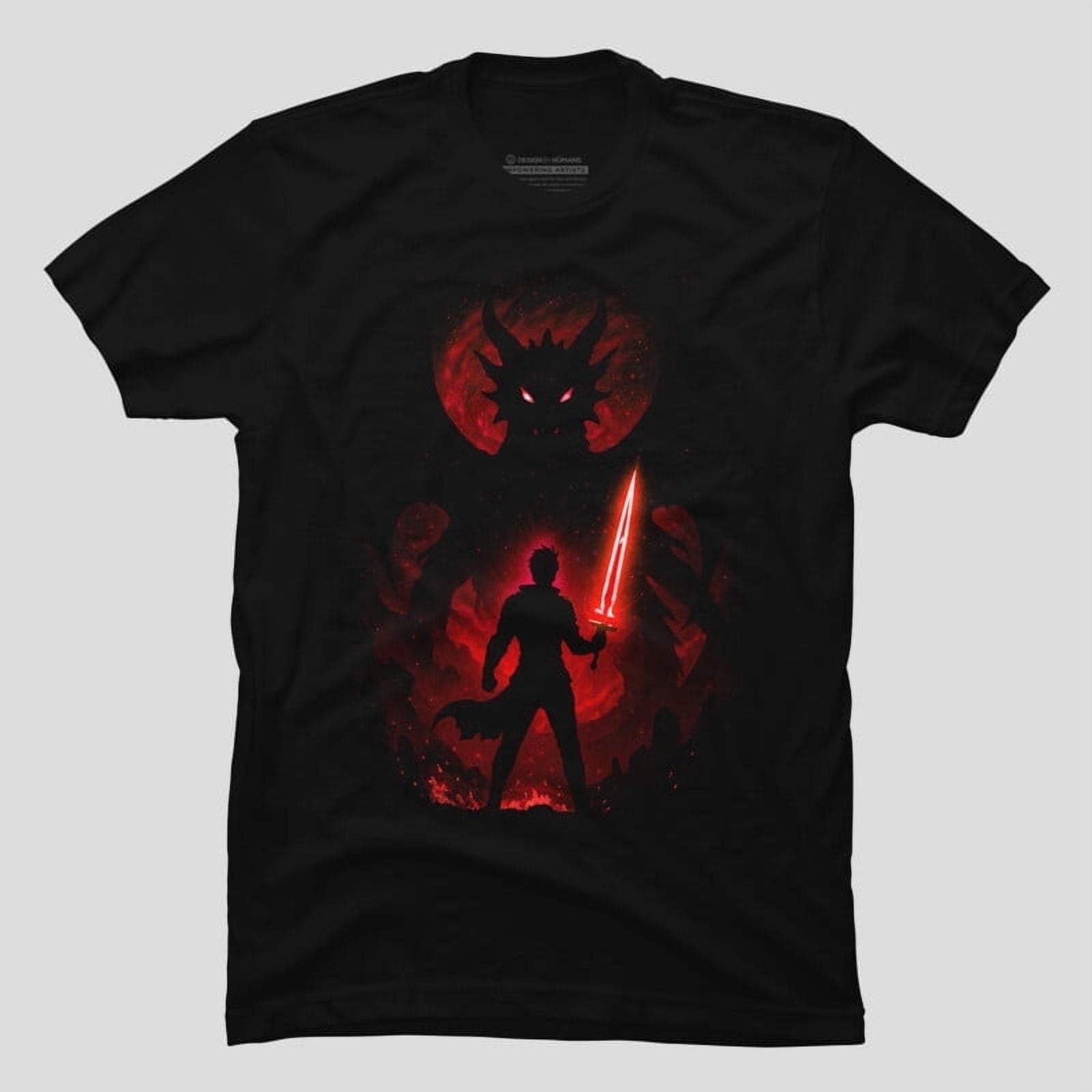 Dragon Slayer Retro Fantasy Mythical Warrior Creature H27135 T-Shirt ...