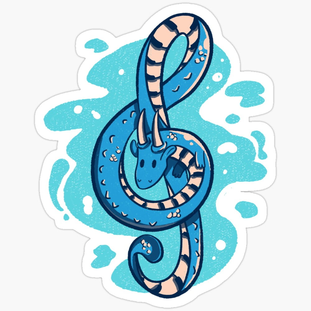 Dragon Song Magic Sticker Phone Decal Water Bottle Stickers Car Decals ...