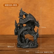 Ebros Jurassic Beowulf Elder Dragon Head Skull Realistic Fossil Statue ...