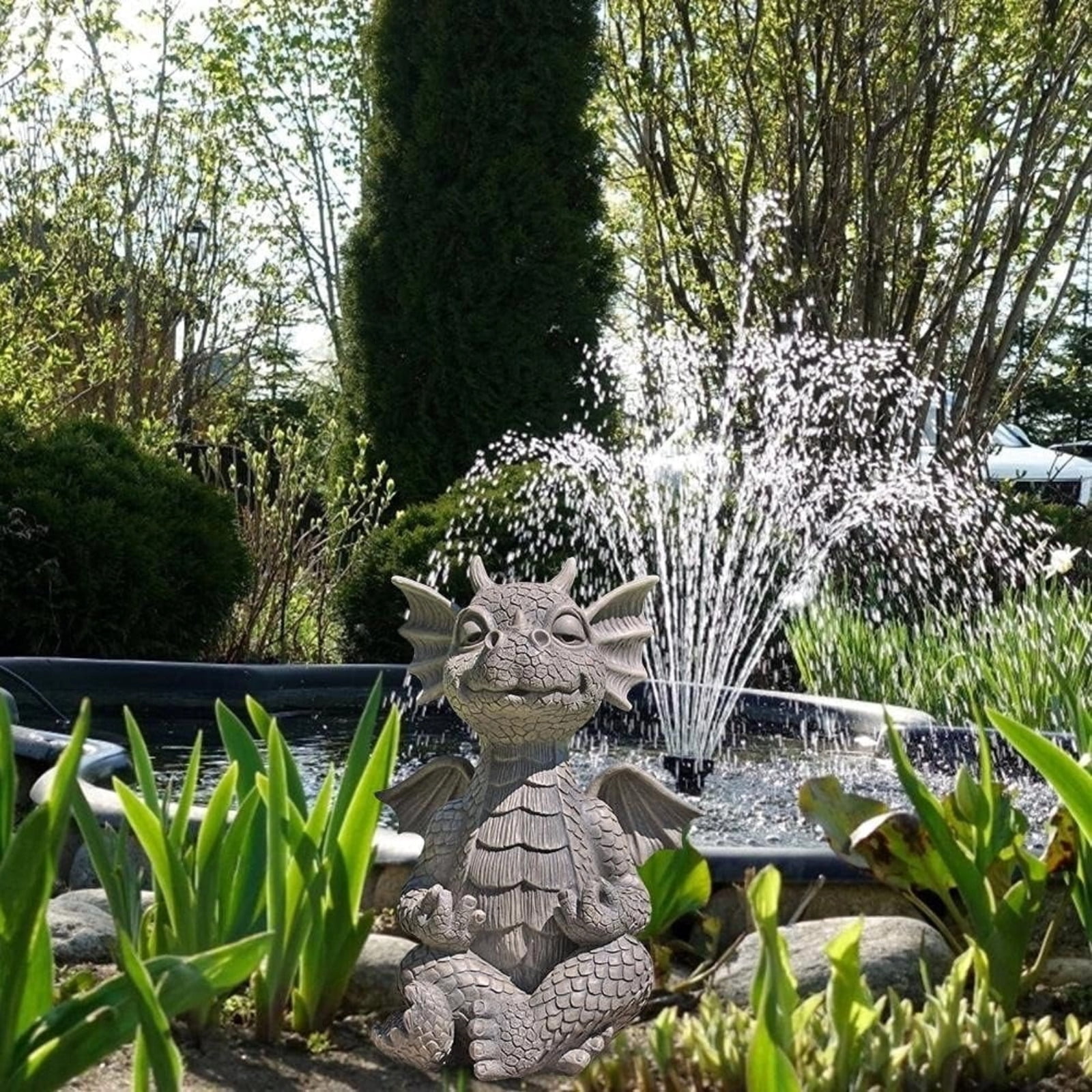 Dragon Statue - Zen Yoga Dragon Home Garden Decoration Dragon Buddha ...
