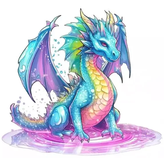 Dragon Sticker Pastel Phone Decal Water Bottle Stickers Car Decals ...