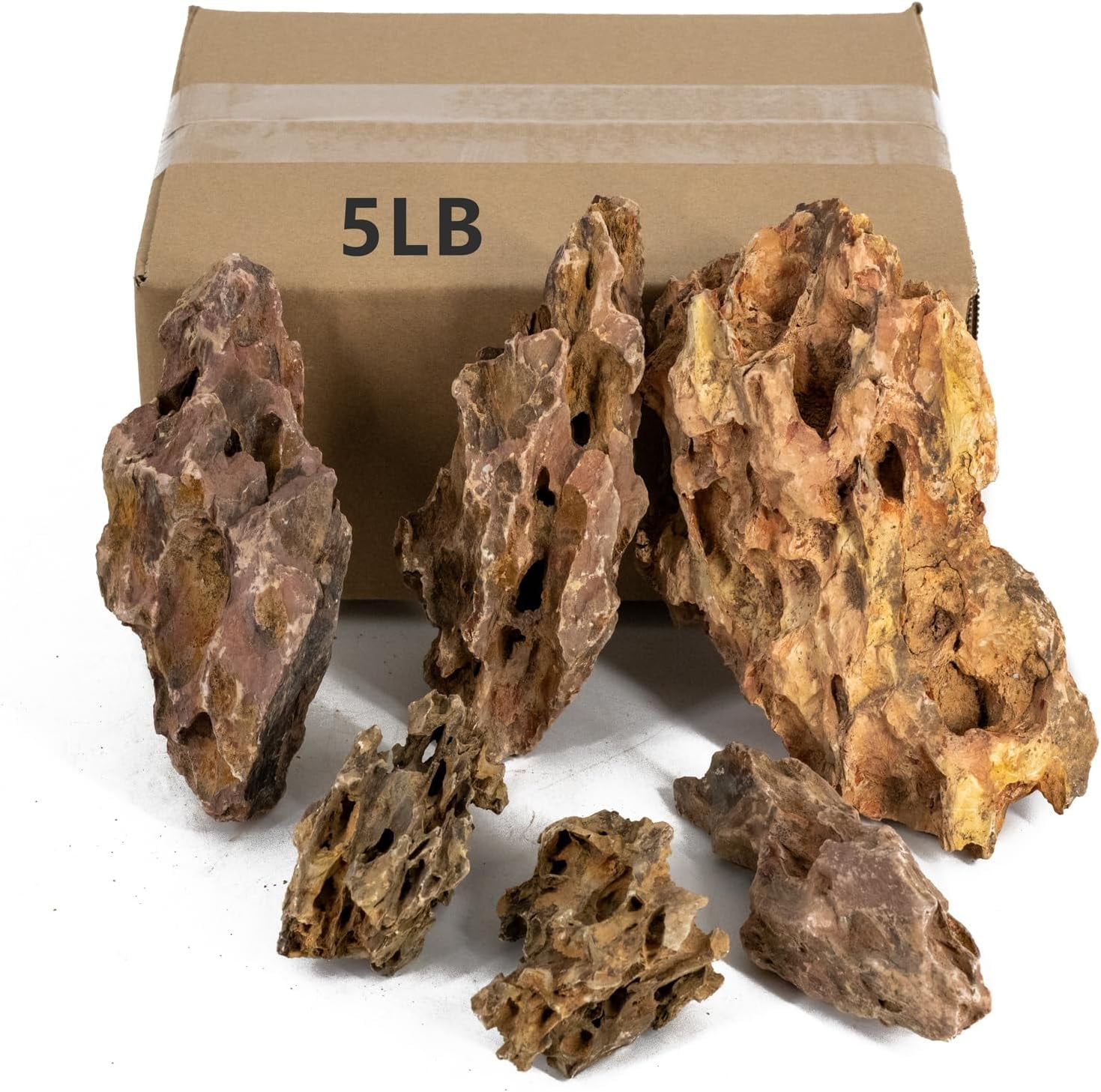 Dragon Stone Natural Slate Stone Rocks 2 to 6 inch Aquariums Stone for ...