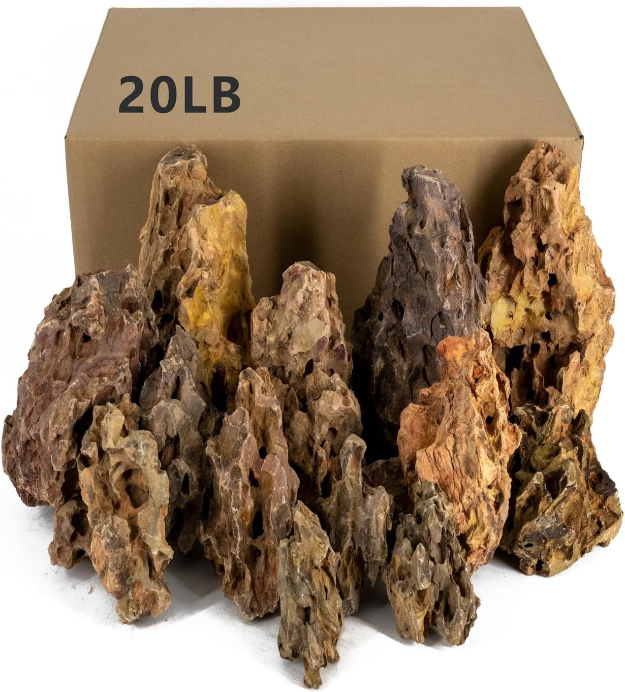 Dragon Stone Natural Slate Stone Rocks 2 to 8 inch Aquariums Stone for ...