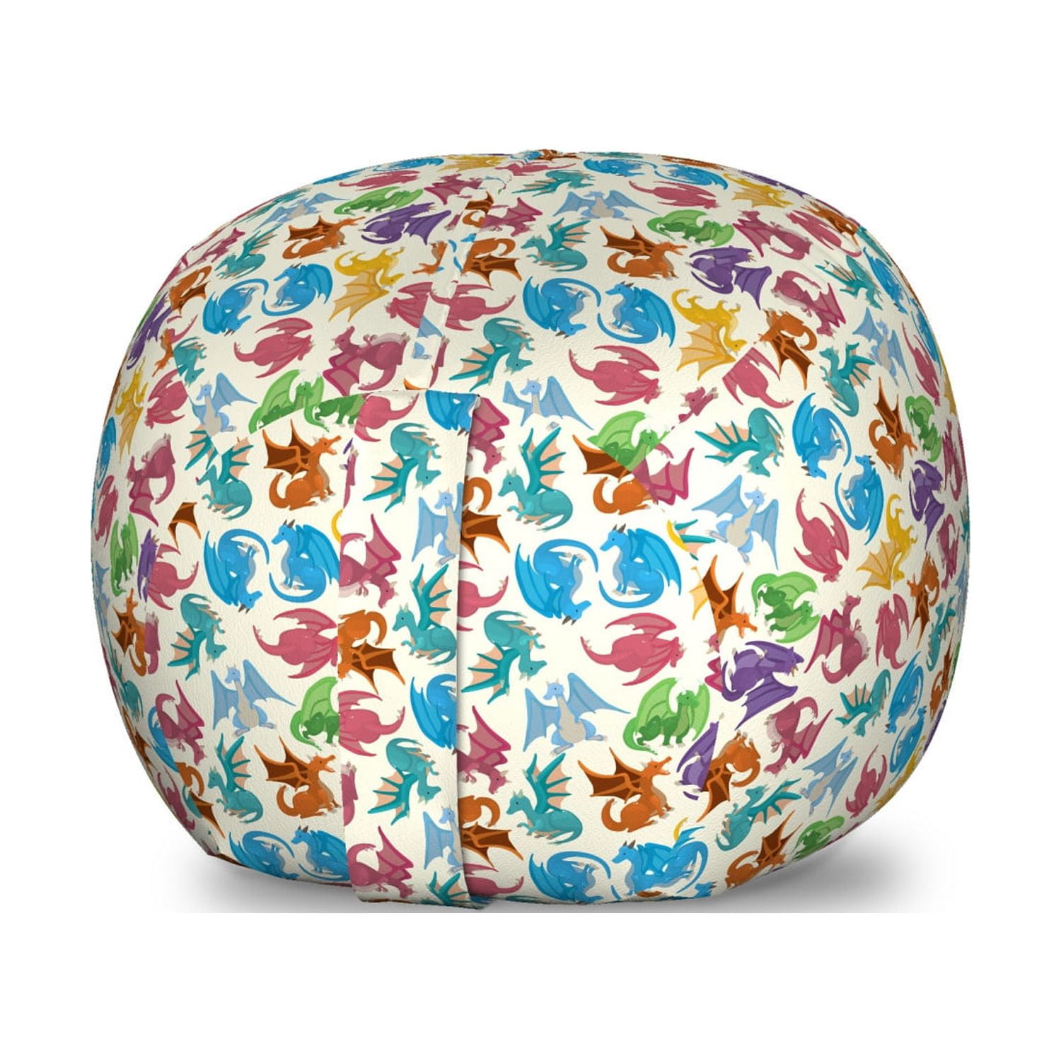 Dragon Storage Toy Bag Chair, Cartoon Style Design for Animal Pattern ...
