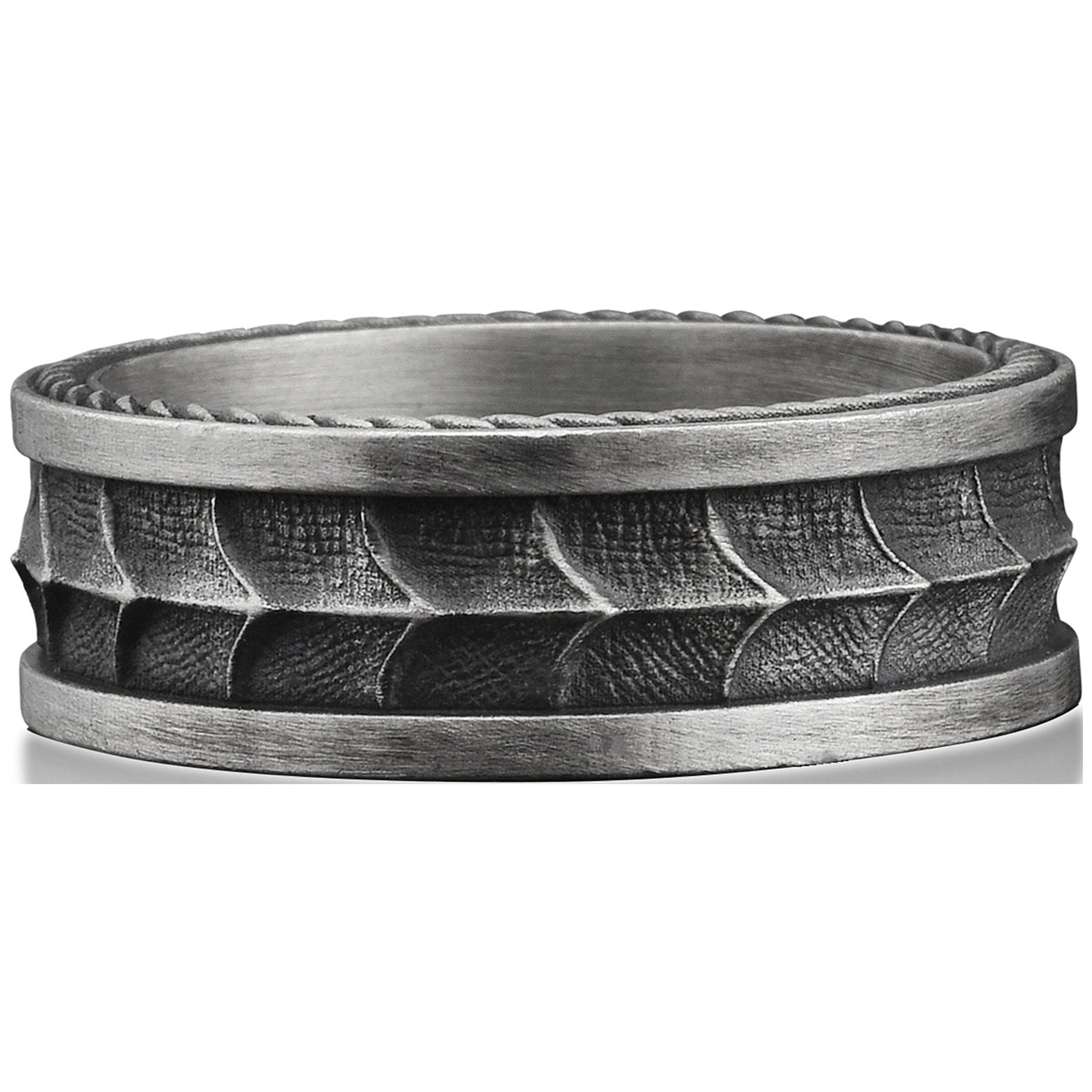 Dragon Style Handmade Sterling Silver Men Band Ring, Elegant Men Silver ...