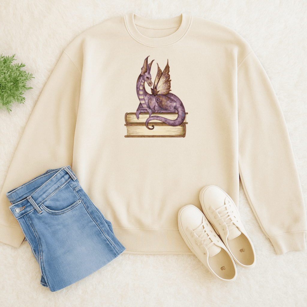 Dragon Tale Fantasy Creature Inspired Cute Story Graphic Book Lover ...