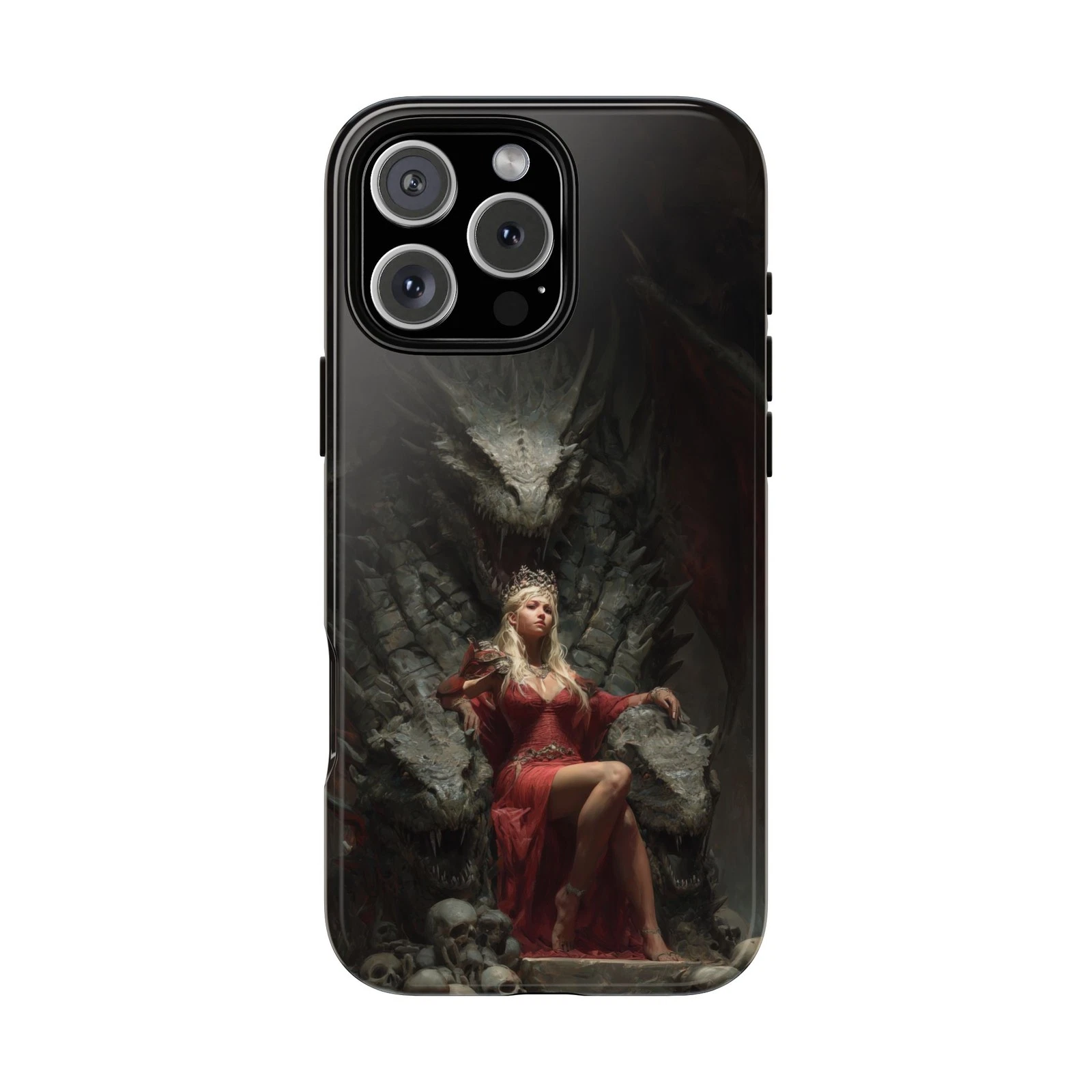 Dragon Throne Fantasy Scene iPhone Case 17 through 11 Pro Max - Walmart.com