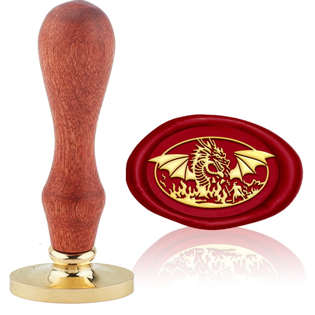 Dragon Totem Vintage Wax Seal Stamp Knight and Charizard Sealing Wax ...