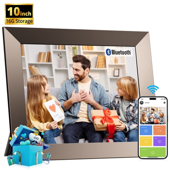 Dragon Touch 10 Inch WiFi Digital Picture Frame-Classic 10 Elite, HD ...