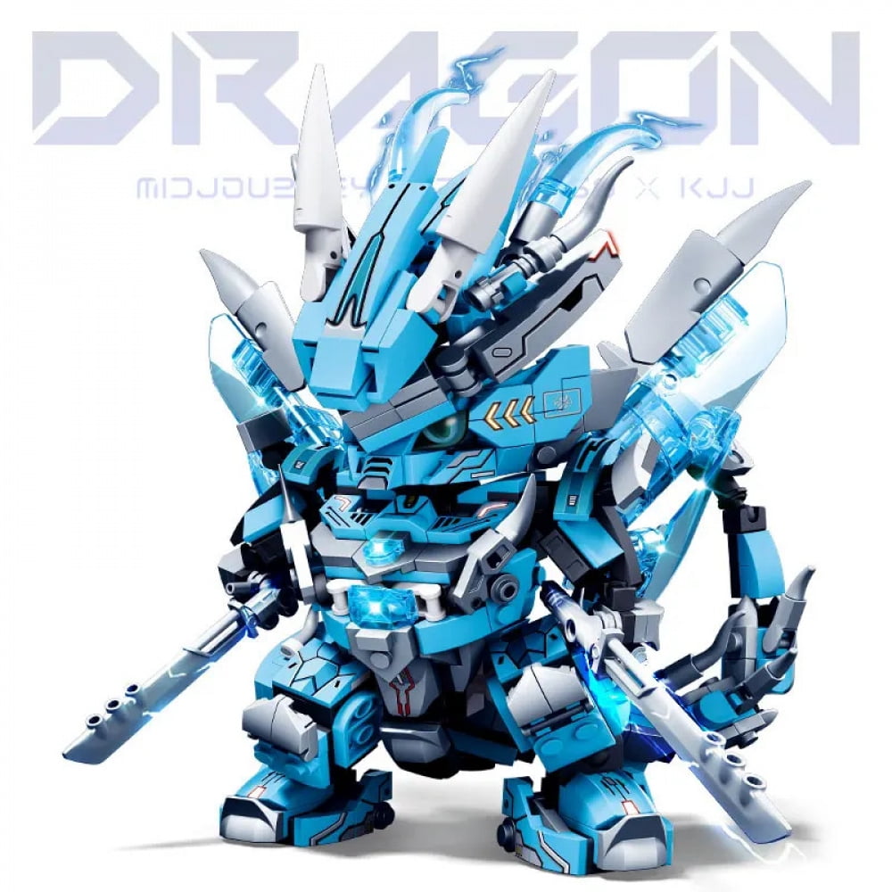 Dragon Toys City Cartoon Building Blocks Set Model Series Ornaments ...