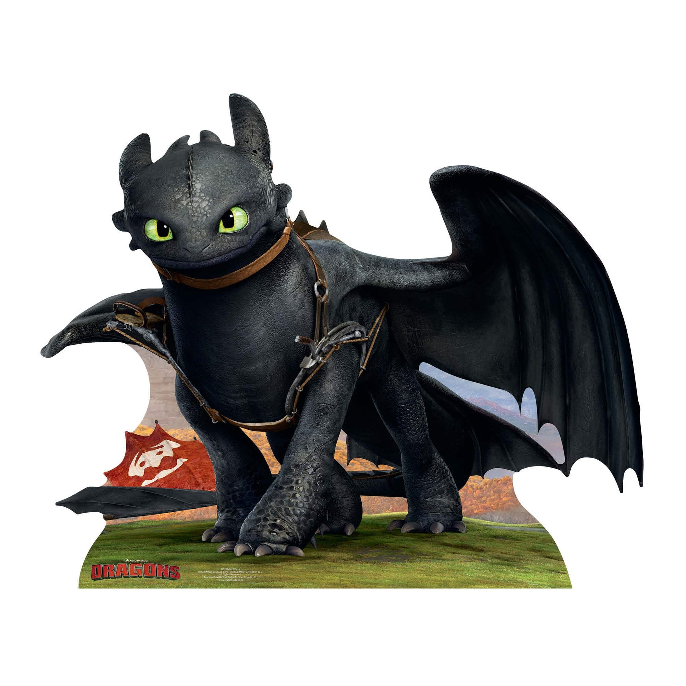 Dragon Trainer Cardboard Cutout Standee - Life-size Toothless from How ...