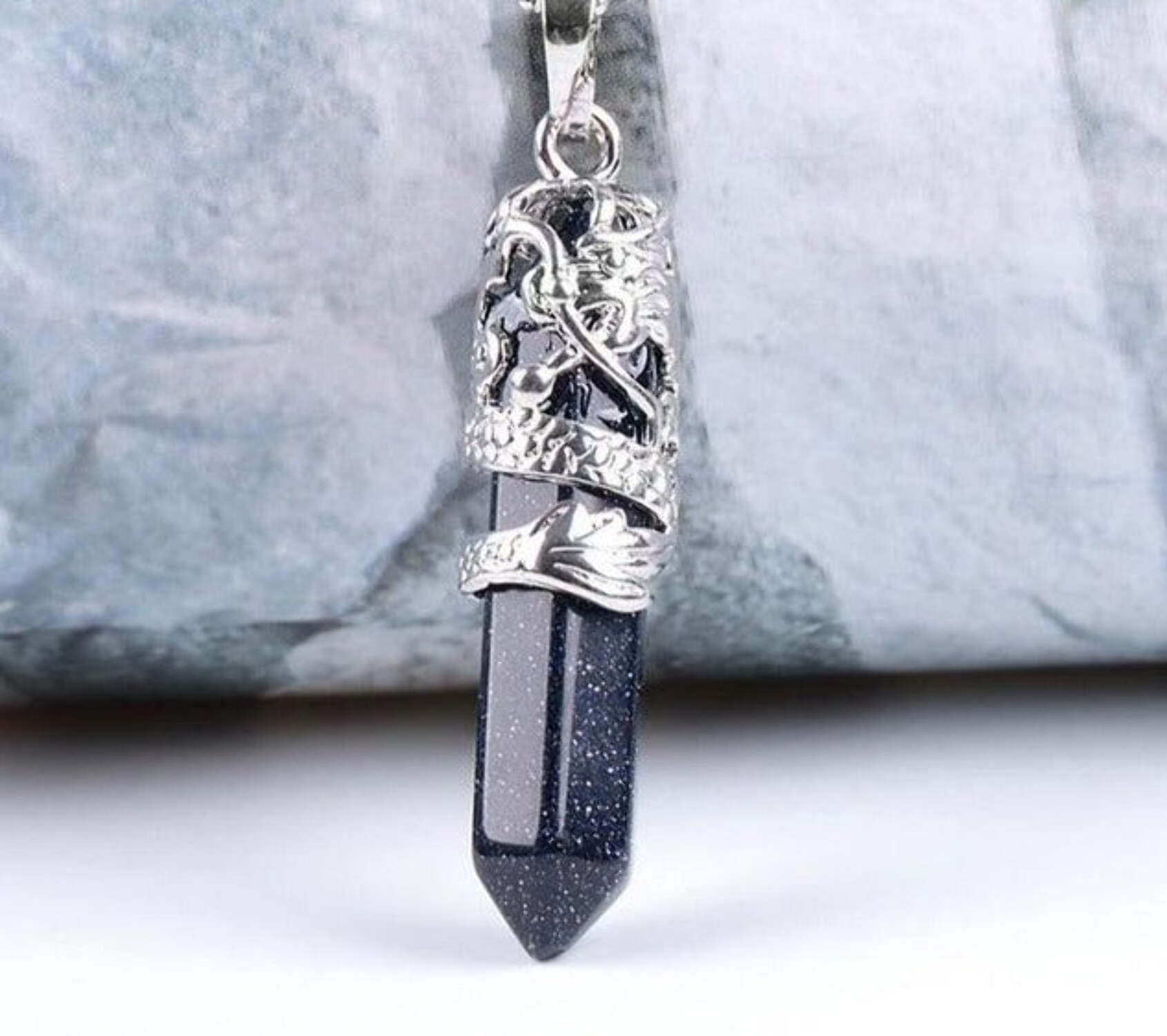 Dragon Tribe Totem Natural Stone Hexagonal Crystal Prism - Walmart.com