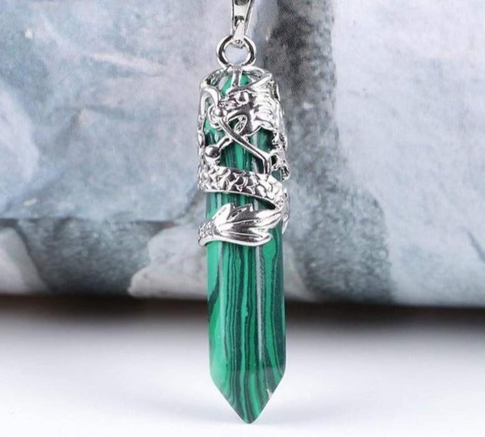 Dragon Tribe Totem Natural Stone Hexagonal Crystal Prism - Walmart.com