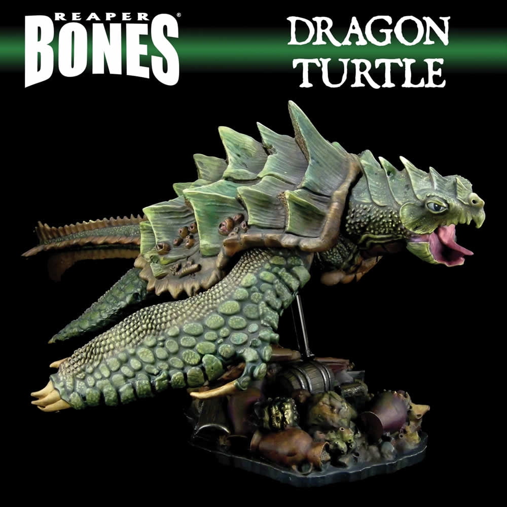 Dragon Turtle Miniature 25mm Heroic Scale Figure Dark Heaven Bones ...