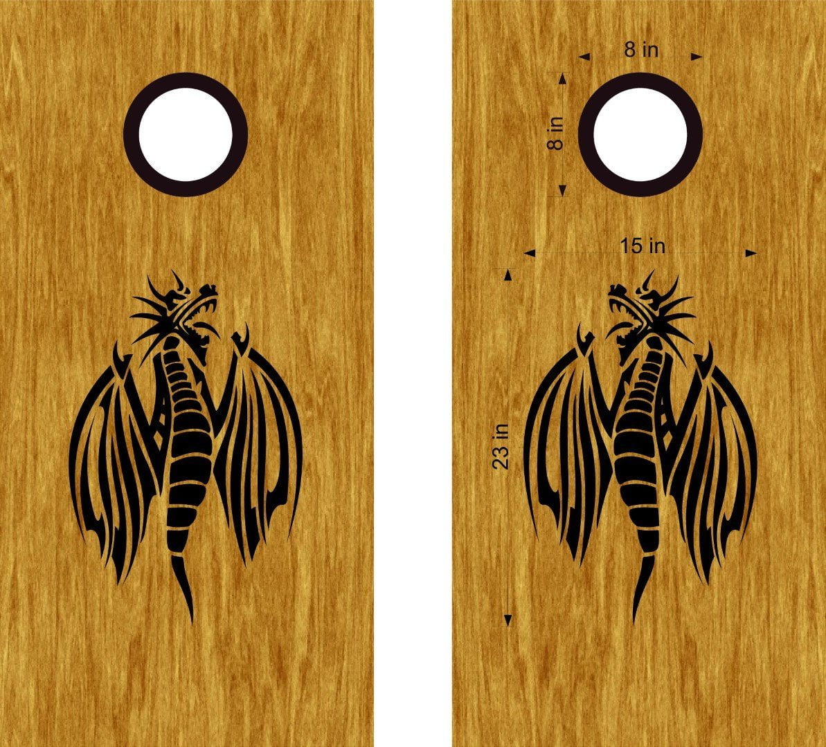 Dragon Vinyl Decal Sticker for Cornhole Boards - DG33 - Walmart.com