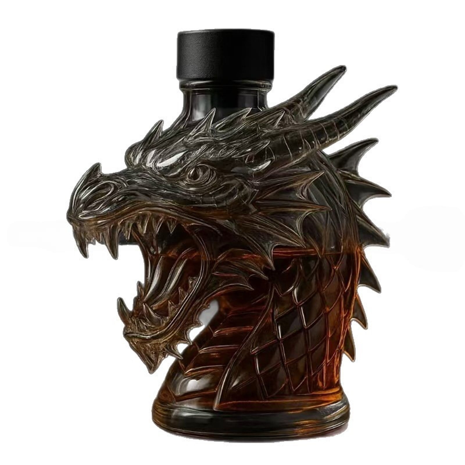 Dragon Whiskey Bottle, Military Dragon Whiskey Bottle, 6.3" Drago ...